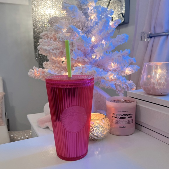Starbucks | Dining | Nwt Starbucks Hot Pink Cold Cup Tumbler 6 Oz New ...